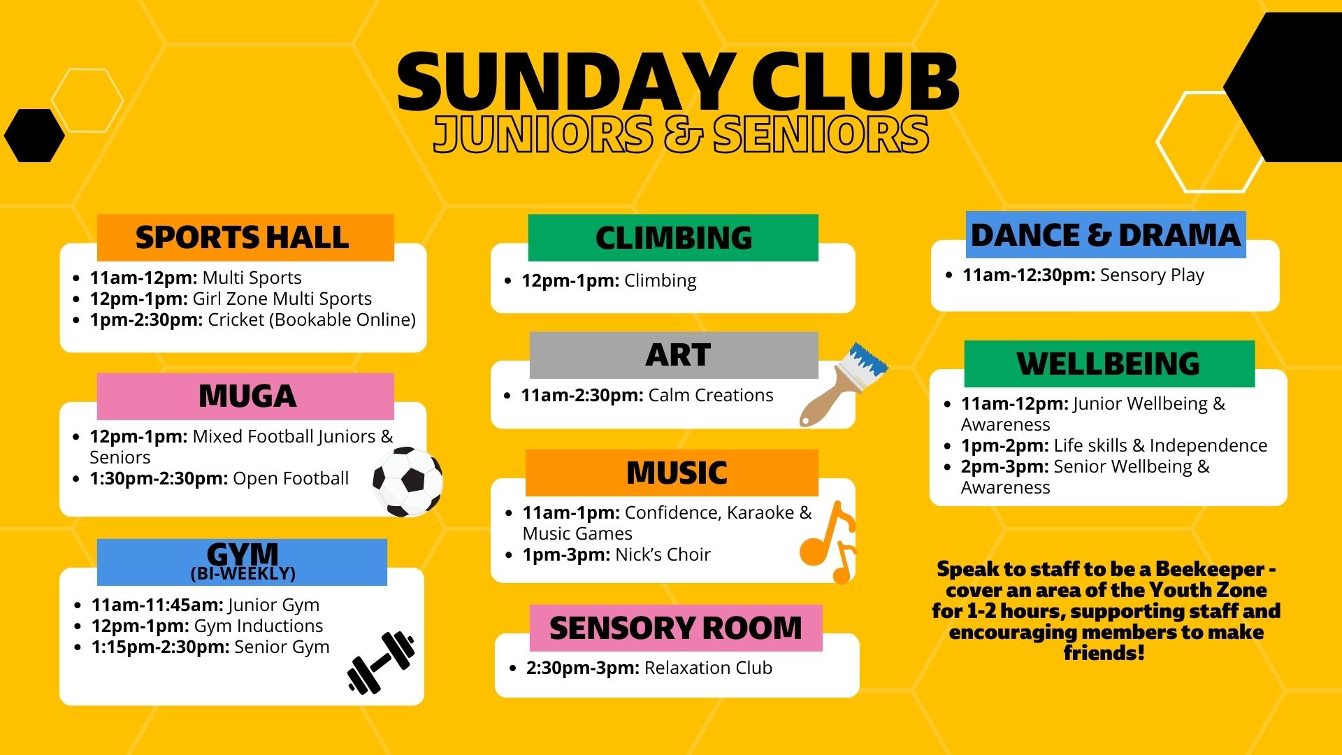 Timetable - Hideout Youth Zone