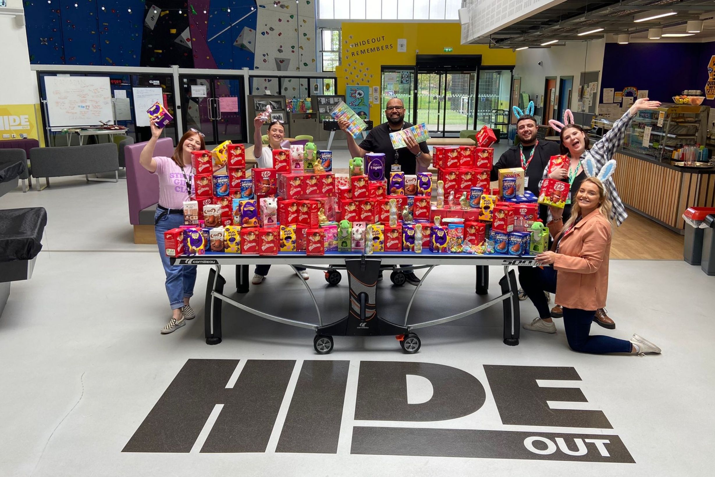 AO DONATES 240 EASTER EGGS - HideOut Youth Zone